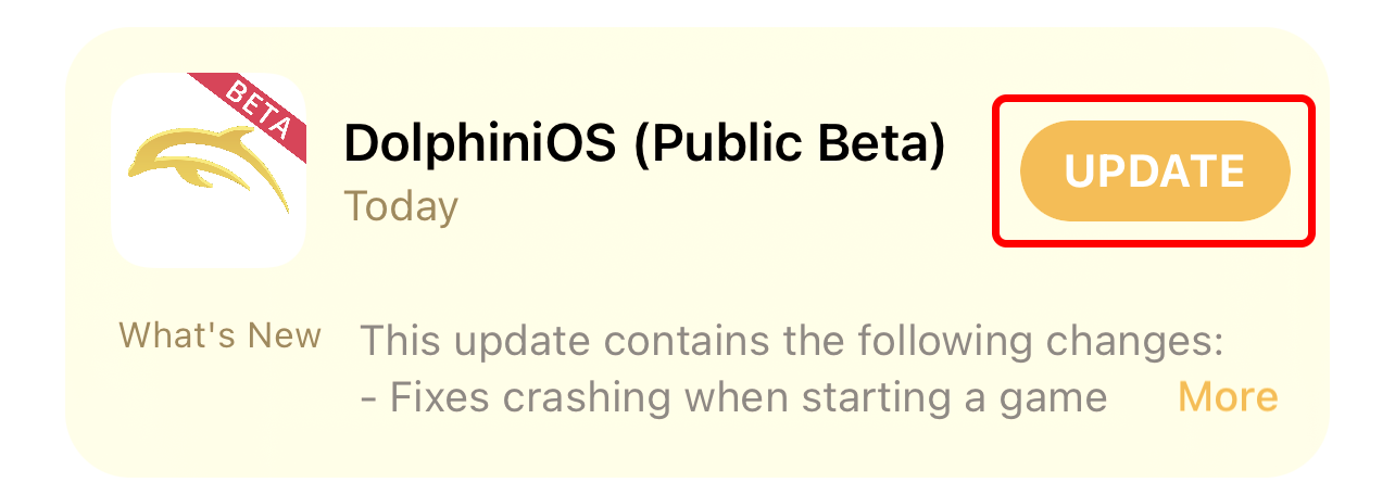 Beta Update - DolphiniOS
